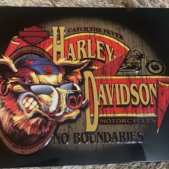 Harley-Davidson | Wall Decor | Harley Davidson Metal Sign | Poshmark